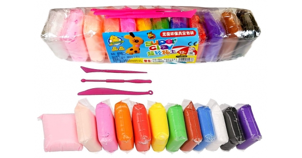 Buy Light Weight Dry Bouncy Clay for Modelling with Tools | Kids Craft ...