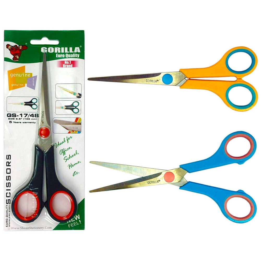 Buy GORILLA Scissor Medium Size GS-17 | Stainless Steel, for Paper and ...