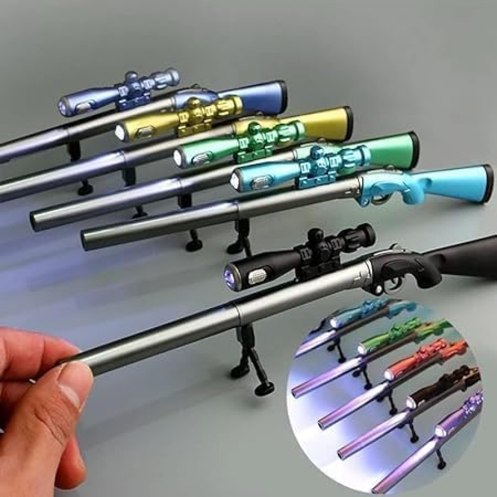Buy Fancy Sniper Gun Pen with Luminous LED Light Sniper Scope | Kids ...