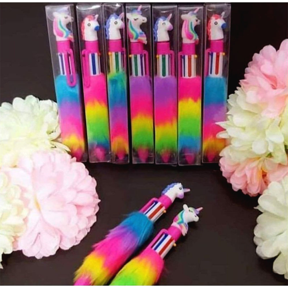 Buy Unicorn Fancy 6 in 1 Fur Pen for Gifting | Return Gift online ...